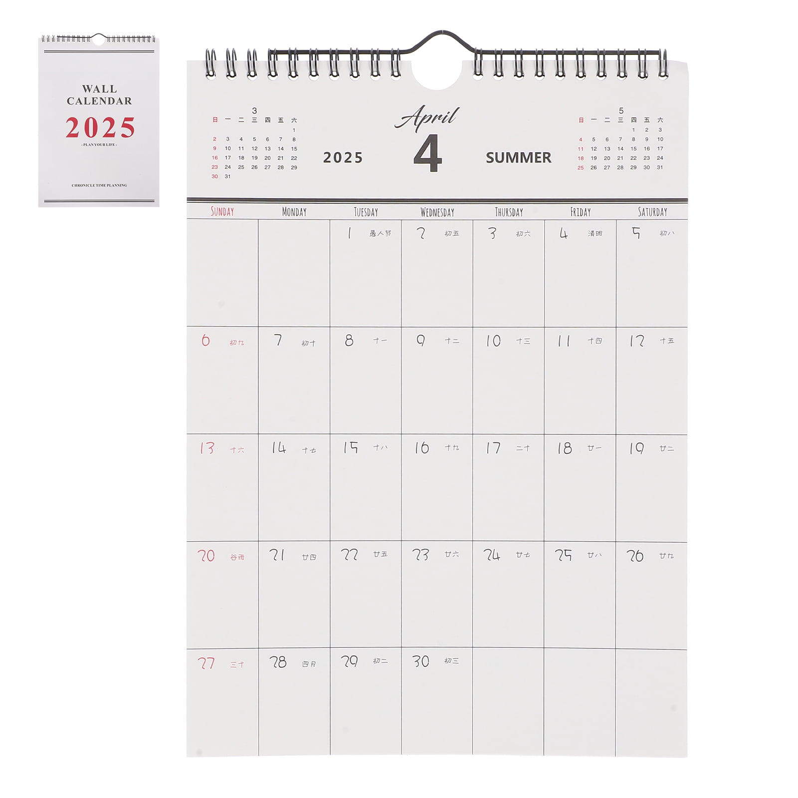 Wall Calendar 2024-2025 from .2024 to Dec. 2025 16 Months Paper Note ...