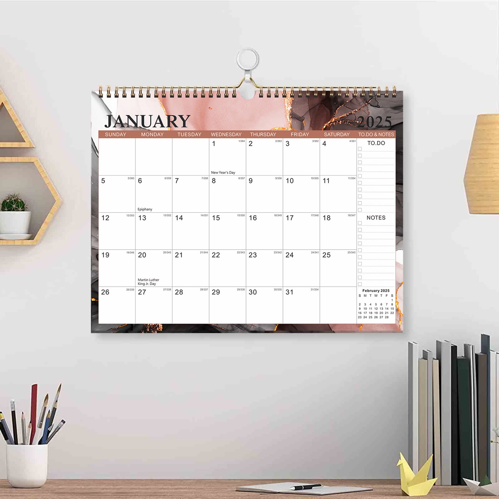 Wall Calendar, 2025-2026 Planning Calendar from January 2025 to June ...