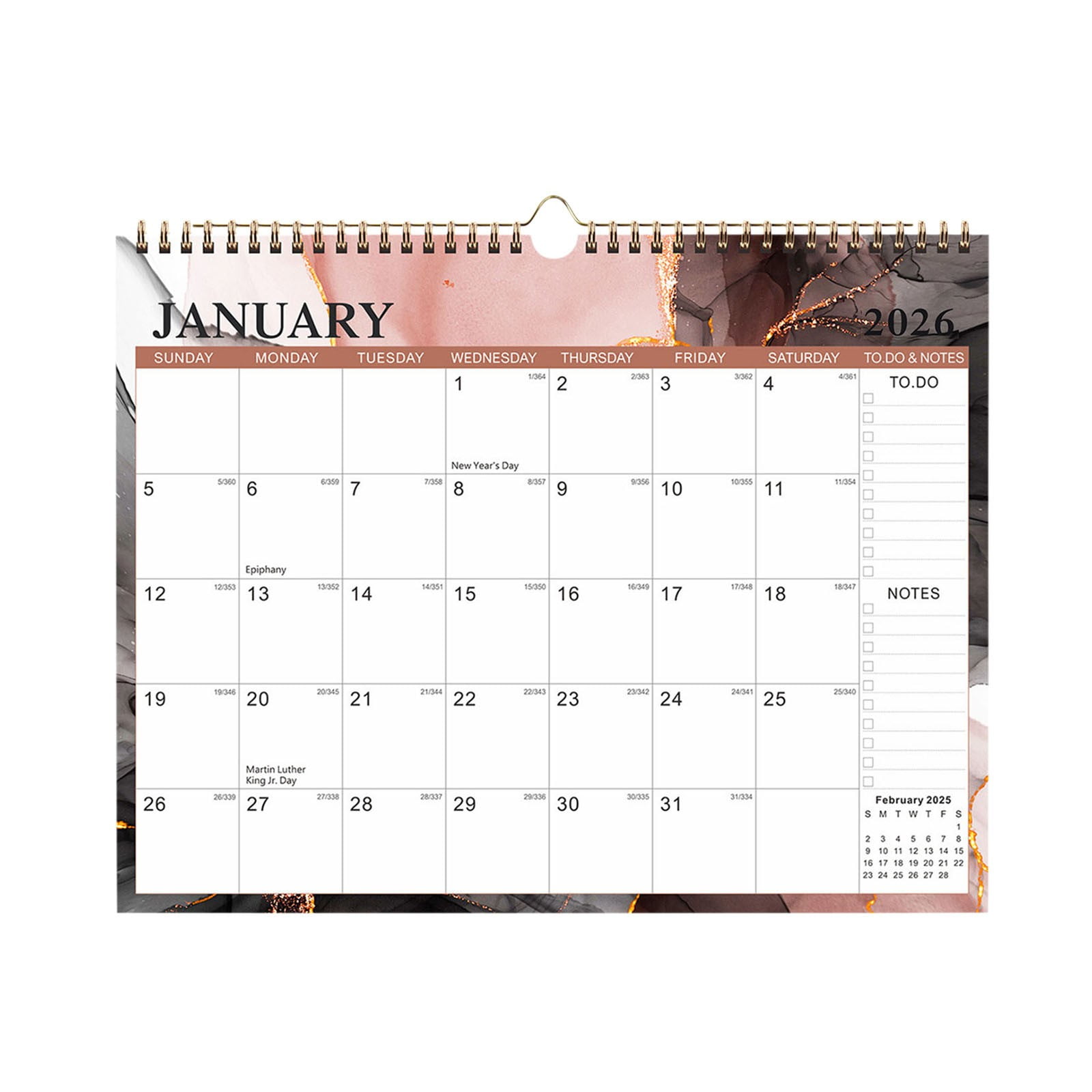 Wall Calendar 2026-2027 Planning Calendar,Thick Paper Yearly Calendar ...