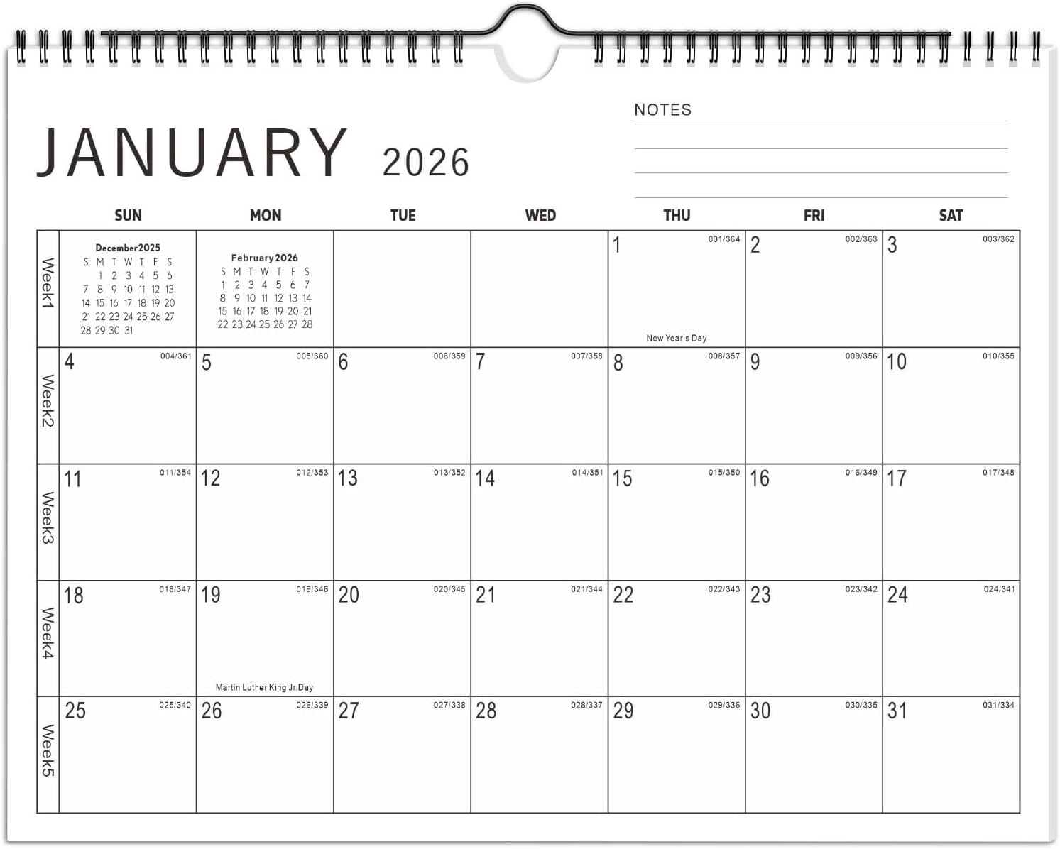 Wall Calendar 2026, Months Calendar 2026 from Now to December 2026, 14. ...