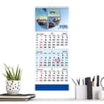 Wall Calendar 2026, Trifold Large Print Planner, 3 Month View Hangable ...
