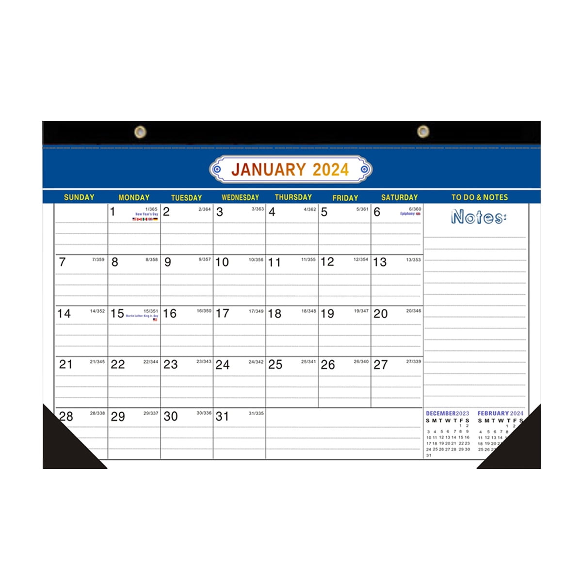 Wall Calendar, Jan. 2024 - Jun. 2025, Wall Calendar With Thick Paper ...