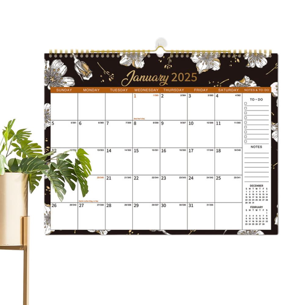 Wall Calendar Runs From January 2025 December 2025 Calendar 365-Day ...