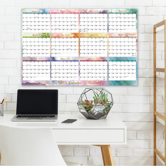Wall Calendar Schedule Planner - Double-sided Erasable Design, English ...