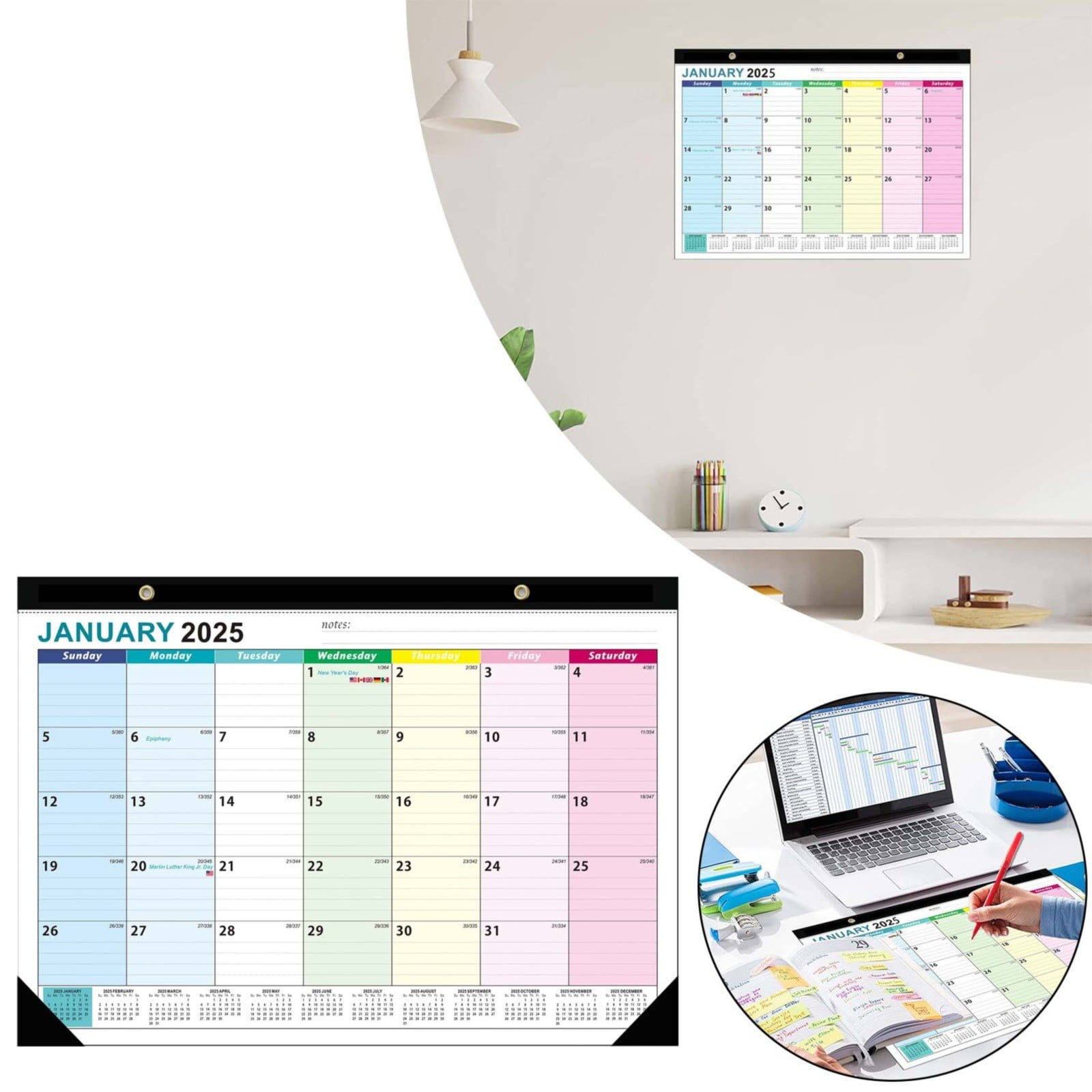 Wall Calendars, Tyeign Thick Planning Inches Months Calendar ...