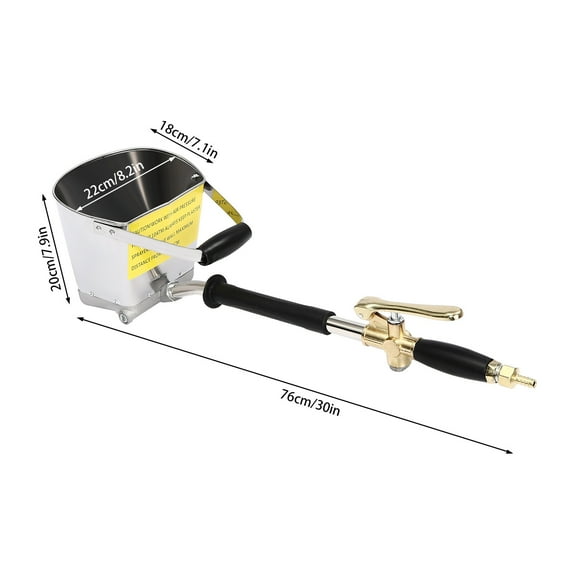 Wall Cement Mortar Concrete Air Stucco Plastering Sprayer Hopper Paint ...