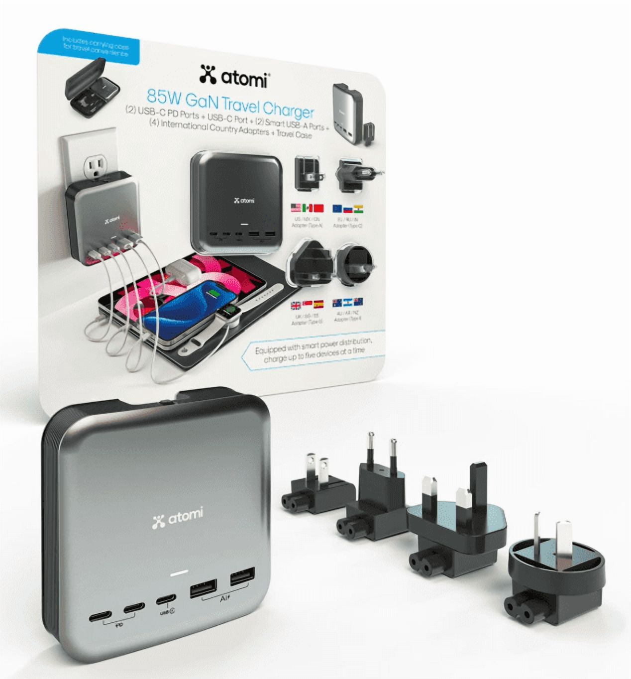 Wall Charger with Universal Travel Adapters - Walmart.com