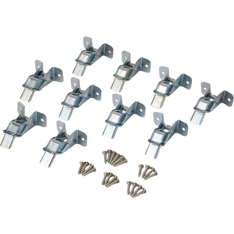 Wall Clamps Set Of 10 Spring Grip For Brooms Mops Rakes Organization ...