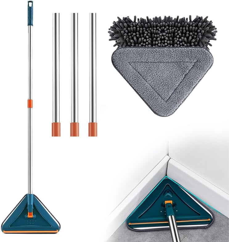 Wall Cleaner Mop with Long Handle, 2025 Upgrade 360° Rotatable ...