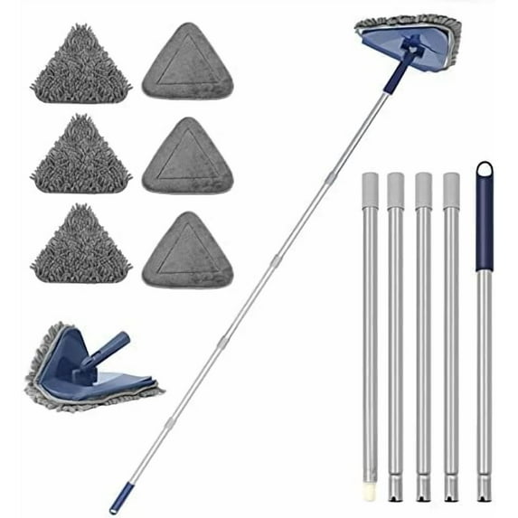 Wall Cleaner Mop with Long Handle 82 Inches, 3-in-1 Ceiling Cleaning ...