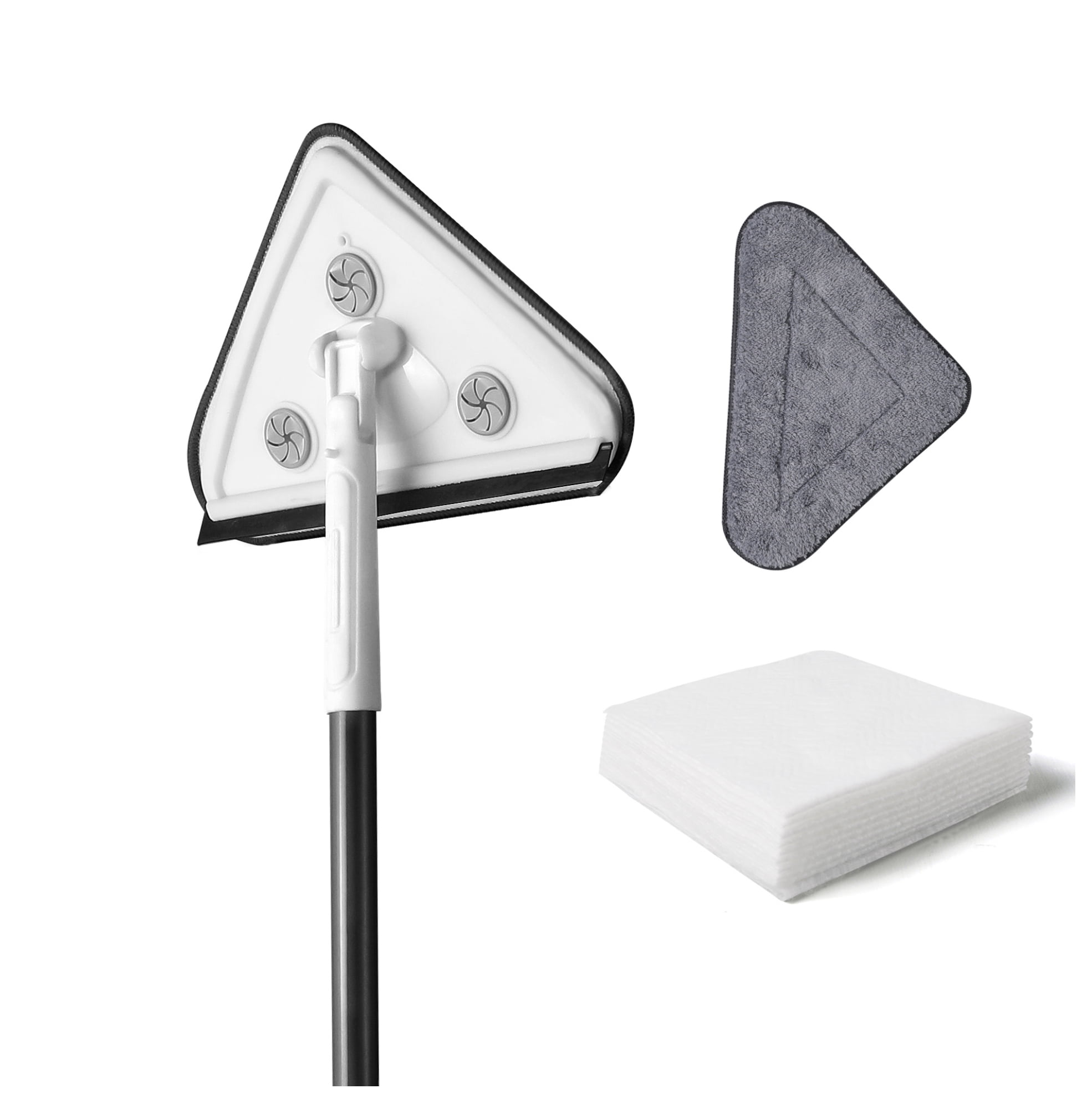 Wall Cleaning Mop with Disposable Pads, Triangle Mop for Walls & Floors ...