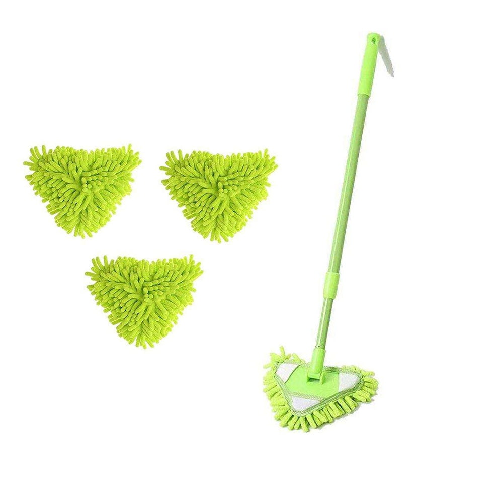 Wall Cleaning Mop, Rotatable Adjustable Cleaning Mop with 3 Reusable ...