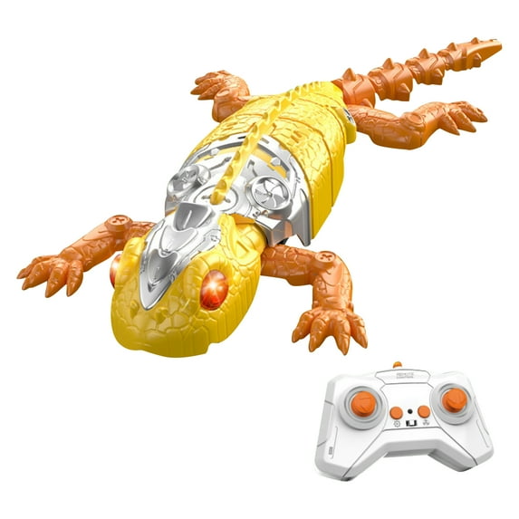 Wall Climbing Lizard, Rechargeable Remote Control Lizards Toy with LED ...