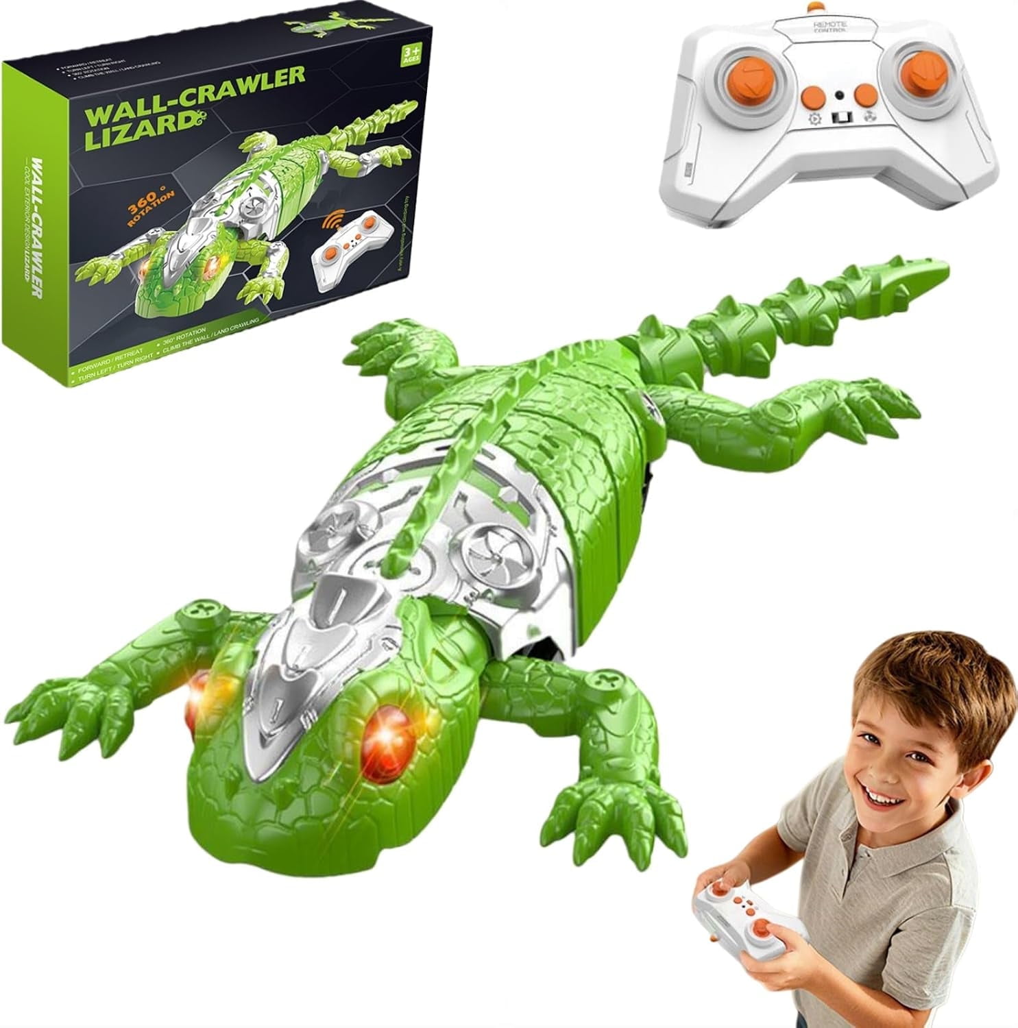 Wall Climbing Lizard,Wall Crawler Robot Gecko Remote Control,Floor ...