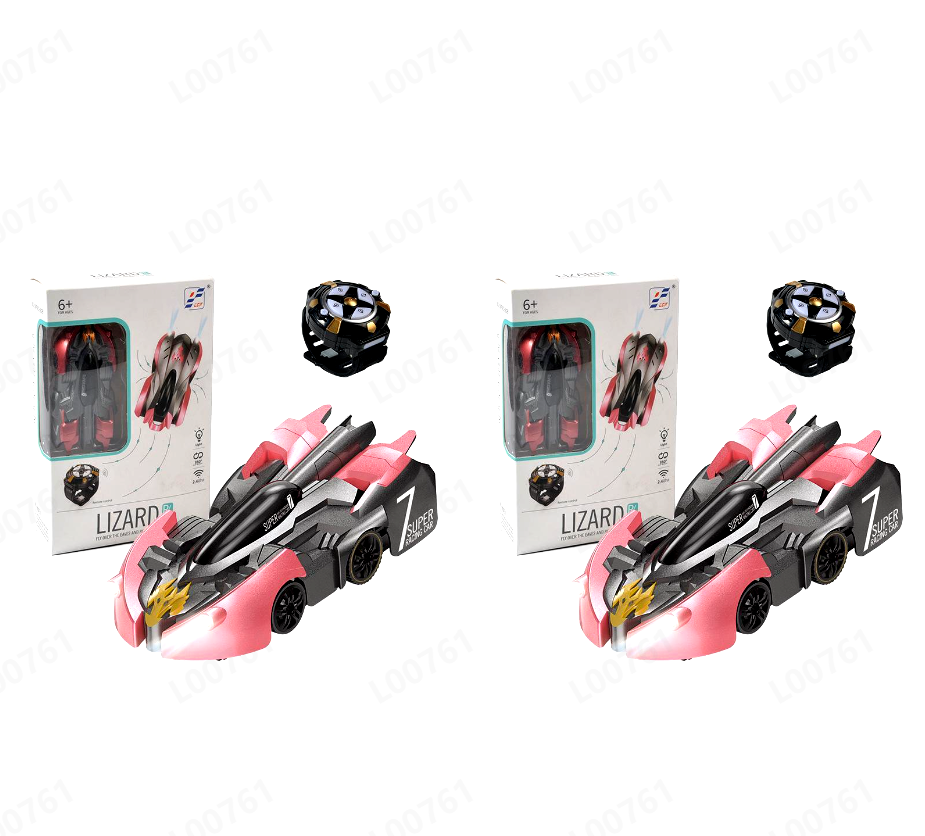 Wall Climbing Rc-Stunt Car with Watch Remote Control, Rechargeable Wall ...