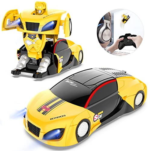 Wall Climbing Remote Control Car, Transform Robot Rc Cars For Kids Dual ...