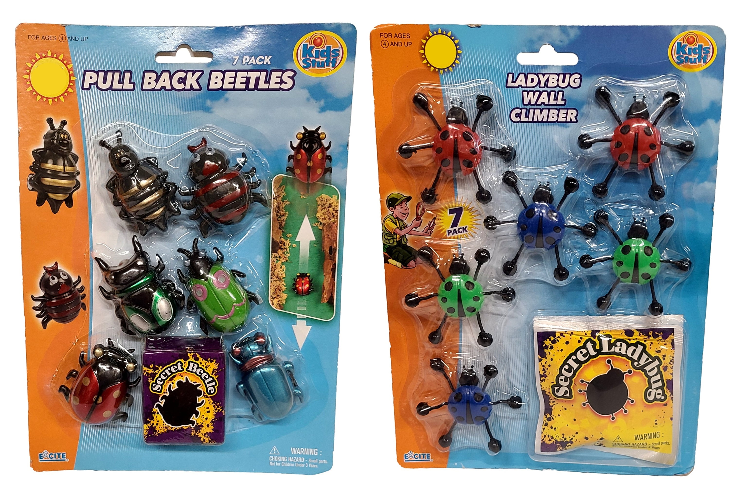 Wall Climbing and Pull Back Bugs 2 Pack - 14 Piece Wall Climbers ...