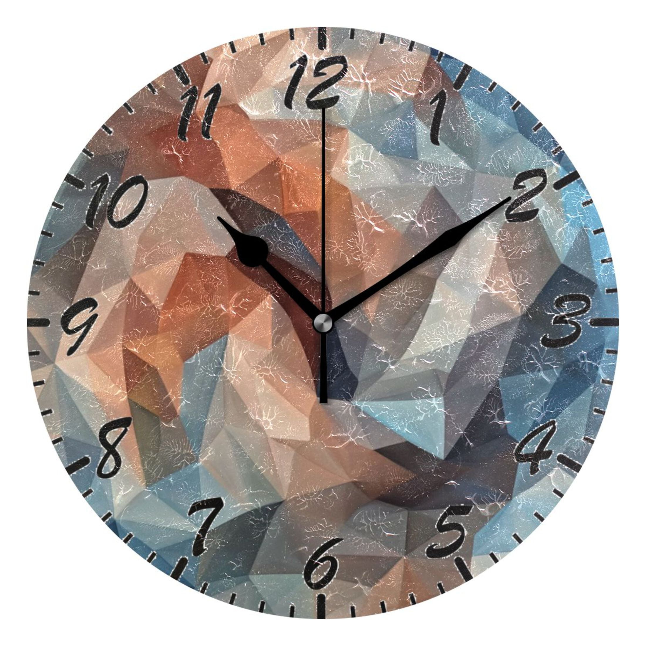 Wall Clock 10 Inch Battery Operated Clocks Living Room Decor, Silent ...