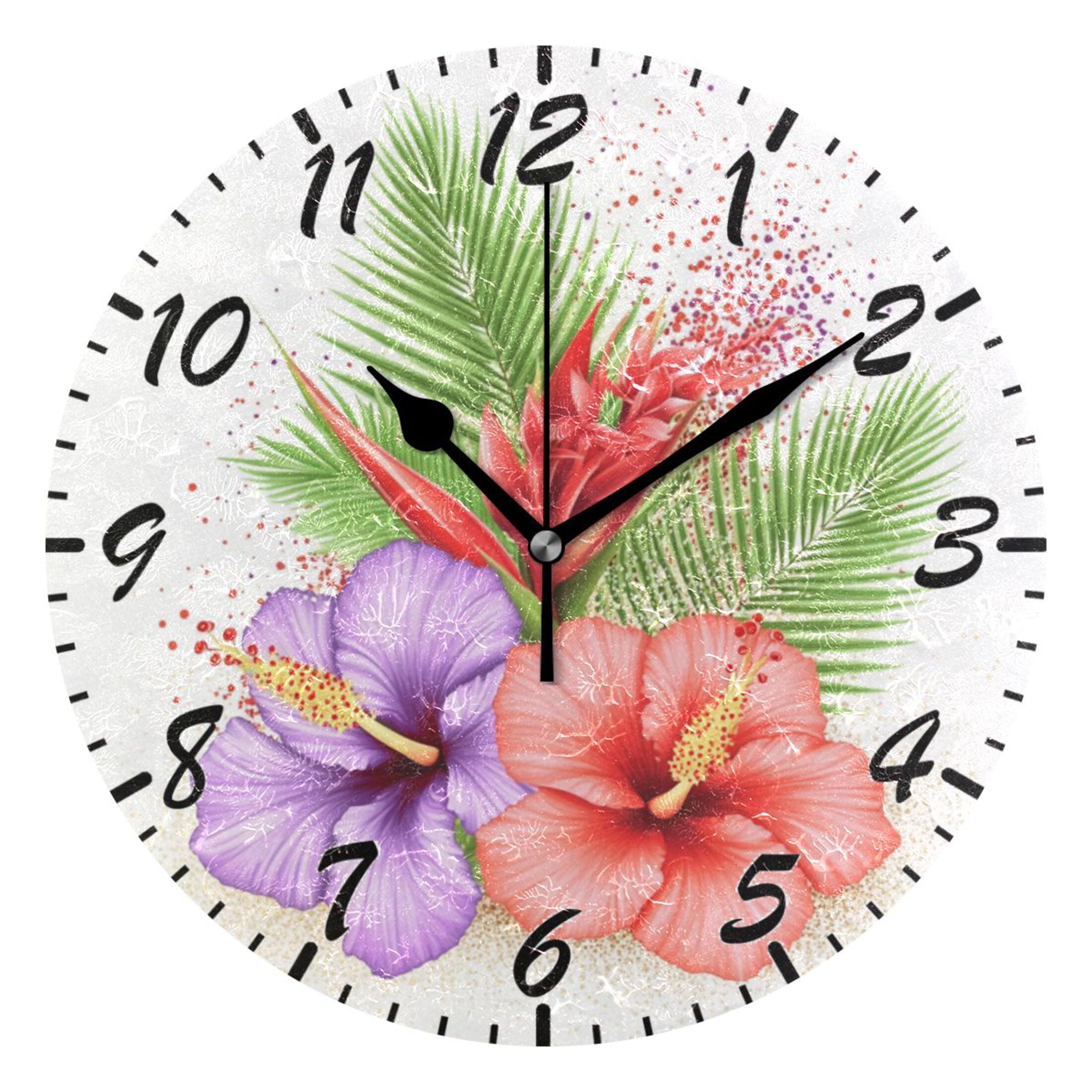 Wall Clock 10 Inch Battery Operated Clocks Living Room Decor, Silent ...