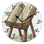 Wall Clocks Battery Operated for Living Room Kitchen 12" Silent Non ...