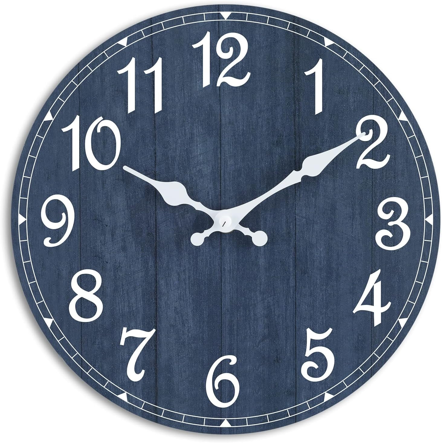 Wall Clock, 10 Inch Wall Clocks Battery Operated Silent Non Ticking ...
