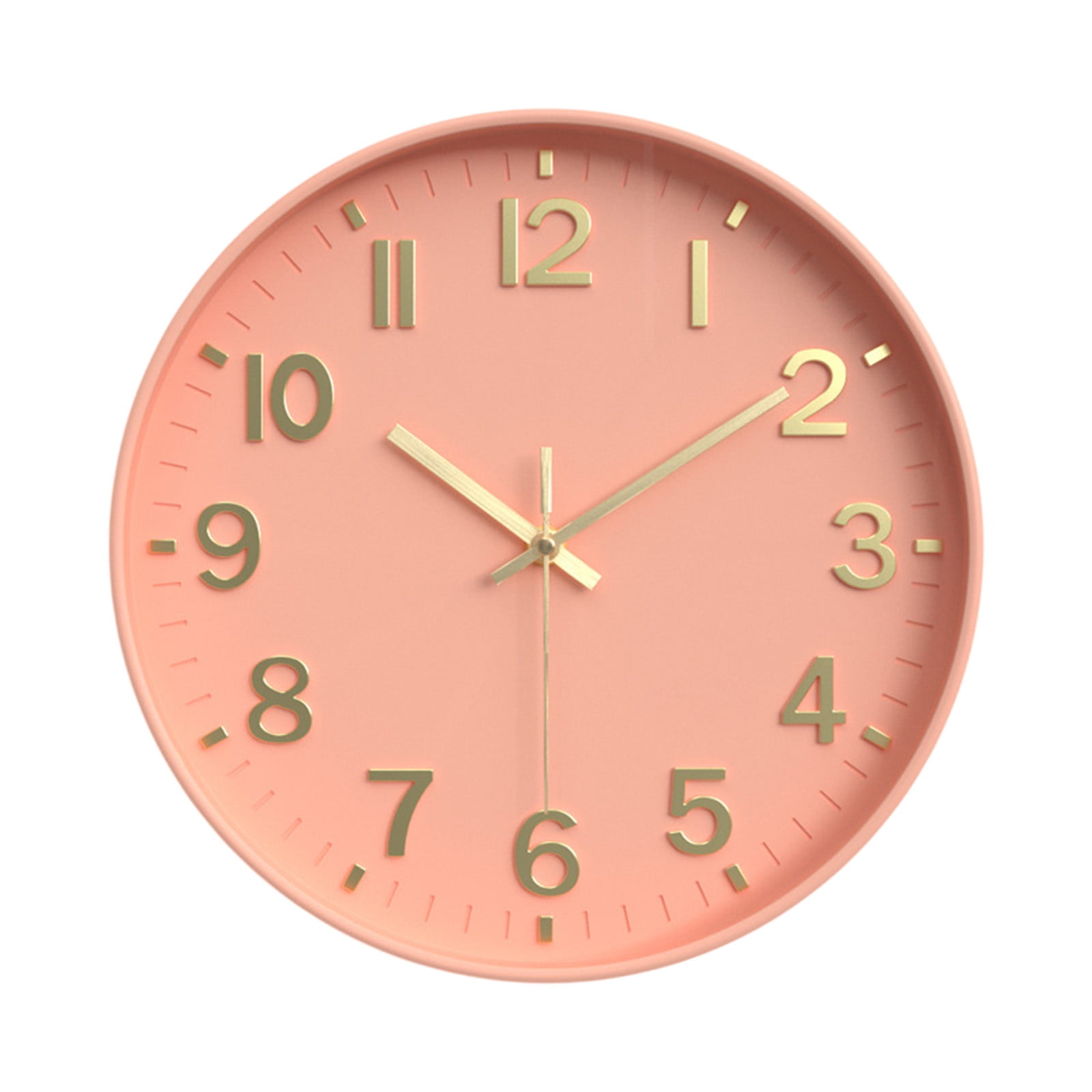 Wall Clock 12 Inch Silent Non-Ticking Big Numbers Easy to Read Wall ...