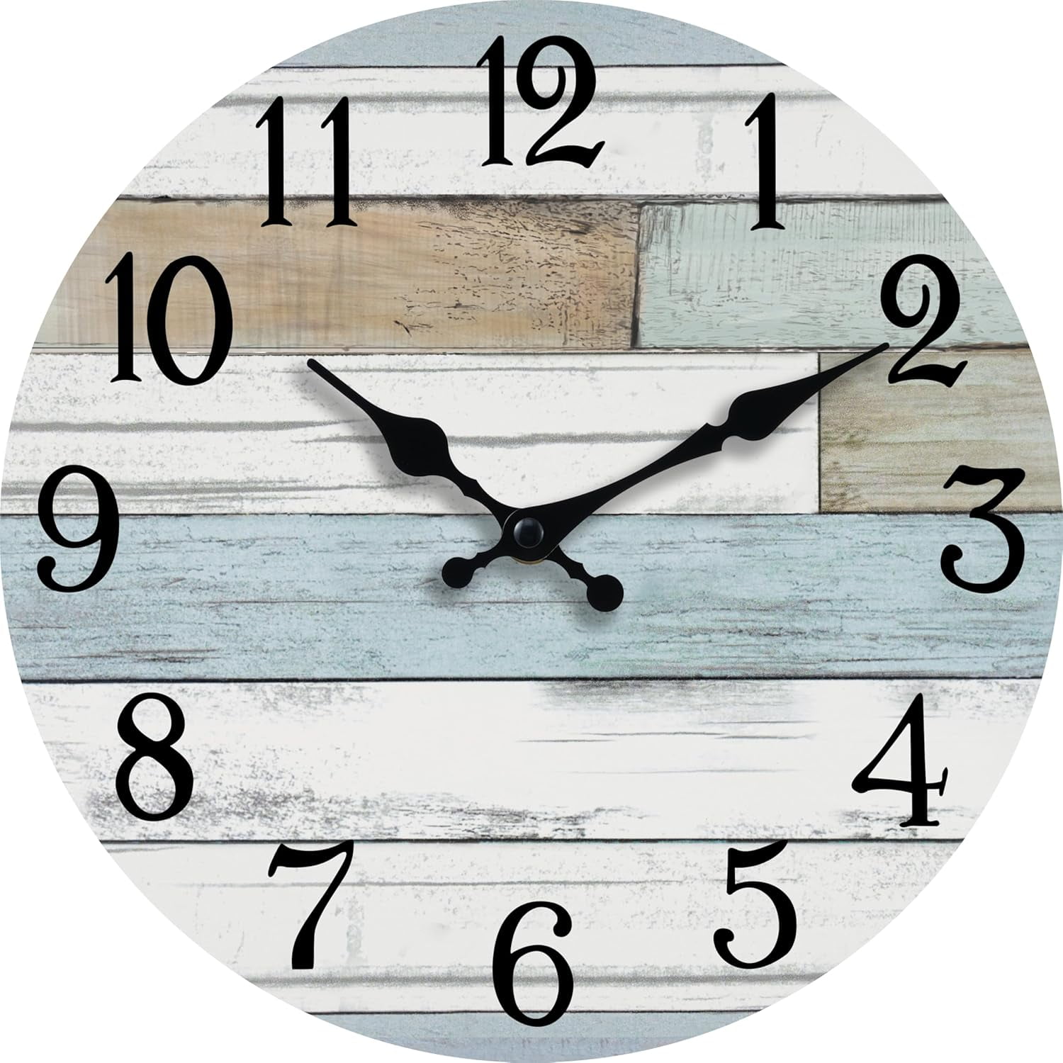 Wall Clock 8 Inch Silent Non Ticking Wall Clocks Battery Operated ...
