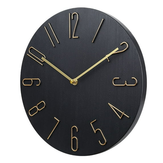 Wall Clock Analog Quartz Wall Clock Large Number Wall Clock Silent ...