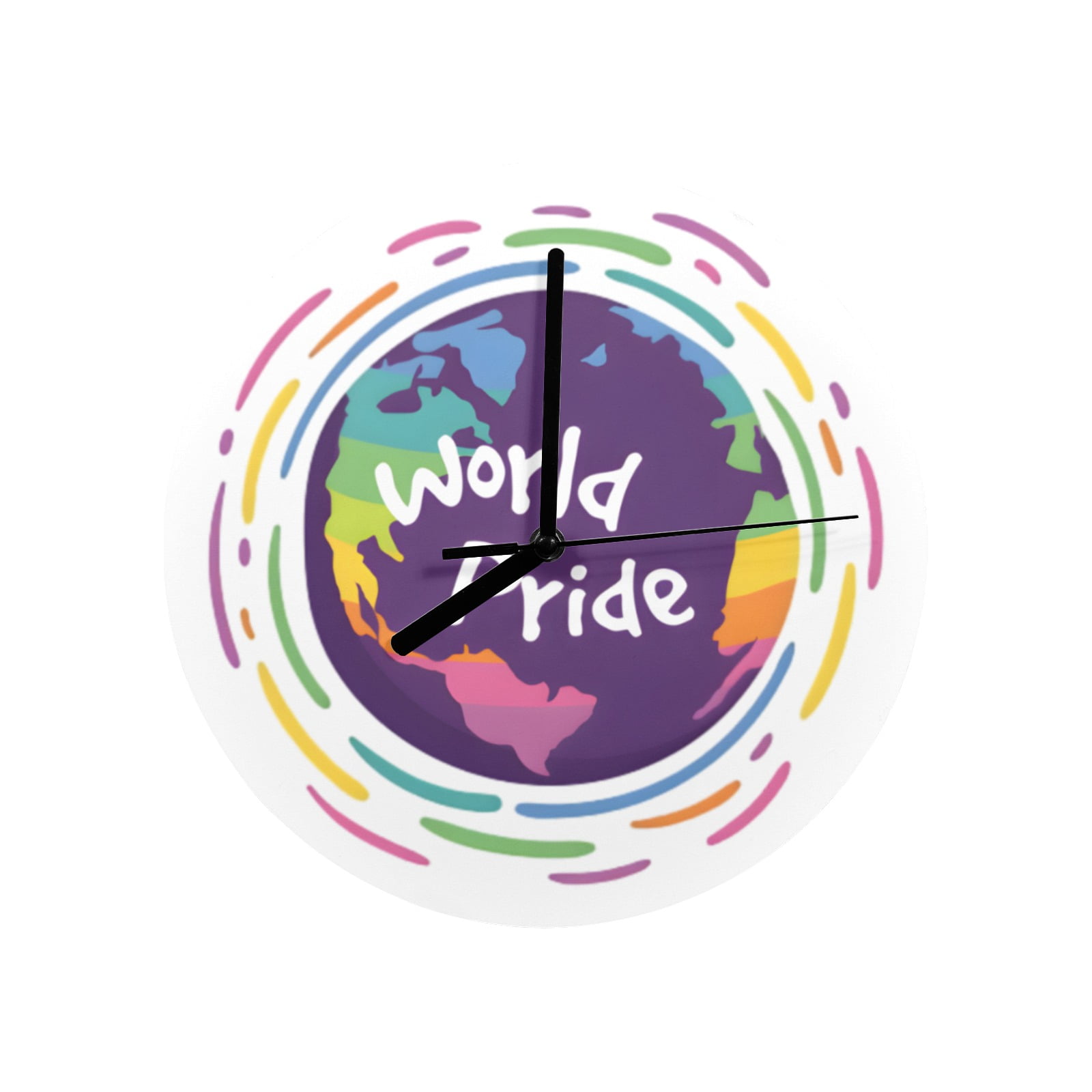 Wall Clock Artwork - LGBTQ World Pride Month Personalized Wall Clock ...