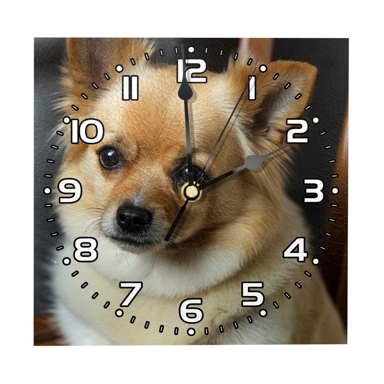 Wall Clock Battery Operated Easy to Read Square Silent Clock 7.87 in ...