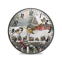 12 Inch Large Modern Wall Clock, Ultra-Silent Non-Ticking, Battery ...