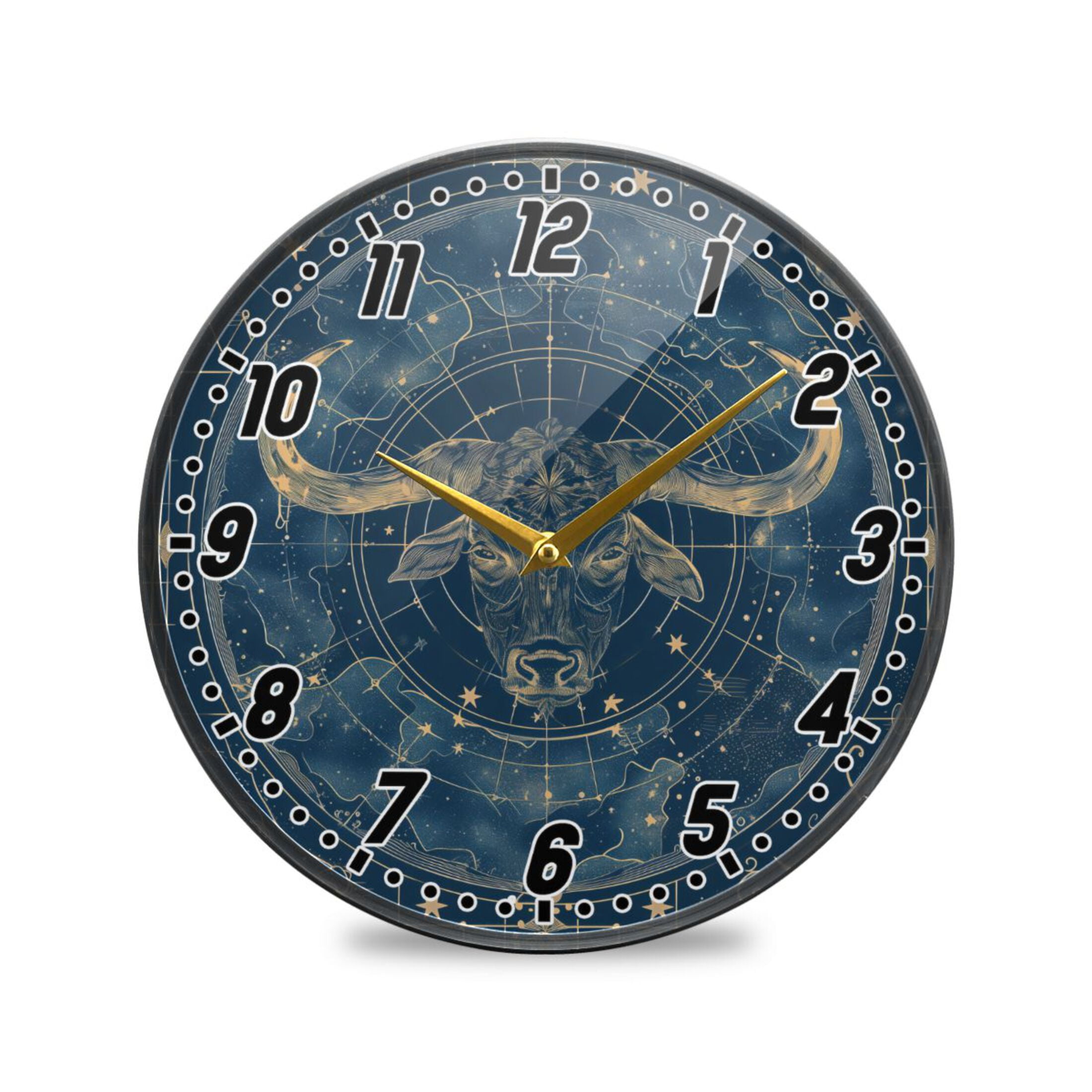 Wall Clock Battery Operated Non-Ticking Silent for Living Room Bedroom ...