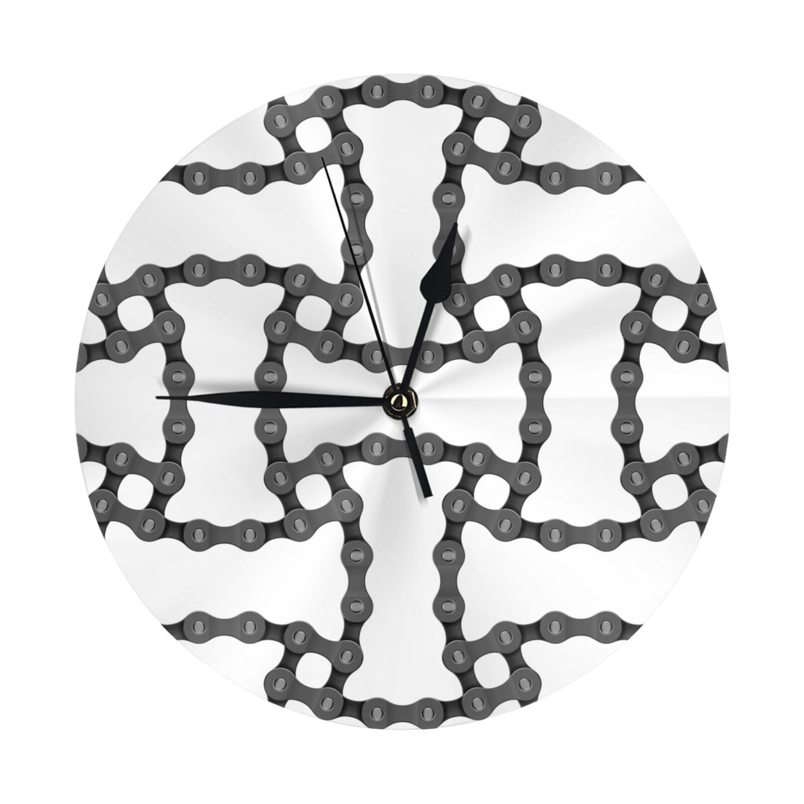 Wall Clock Bike chains Pattern Antique Wall Clocks Battery Operated ...