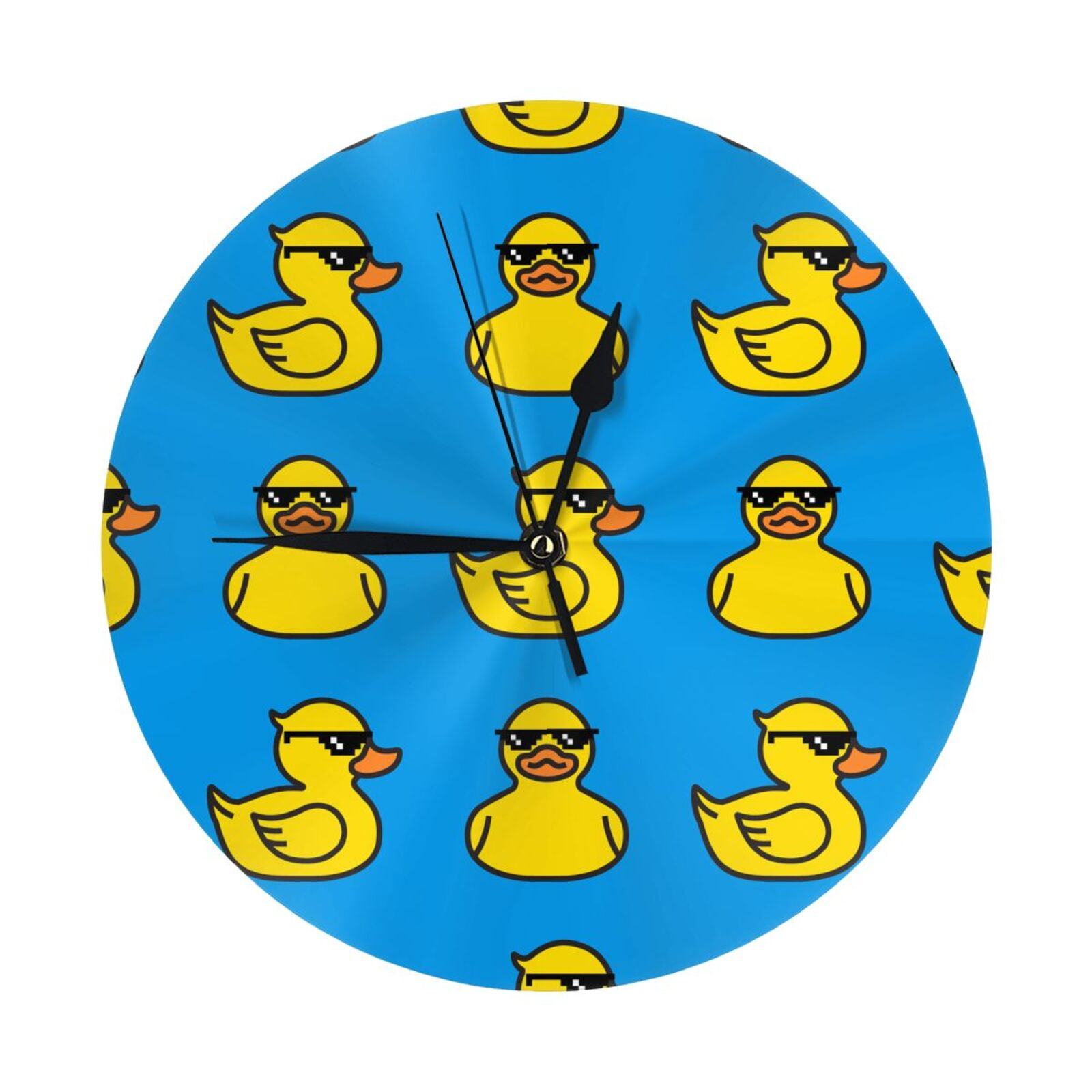 Wall Clock Cartoon Cute Duck With Glasses_A Wall Clocks Battery ...