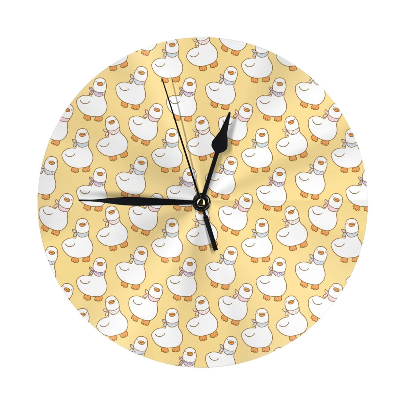 Wall Clock, Cartoon funny cute duck_A Wall Clocks Battery Operated ...