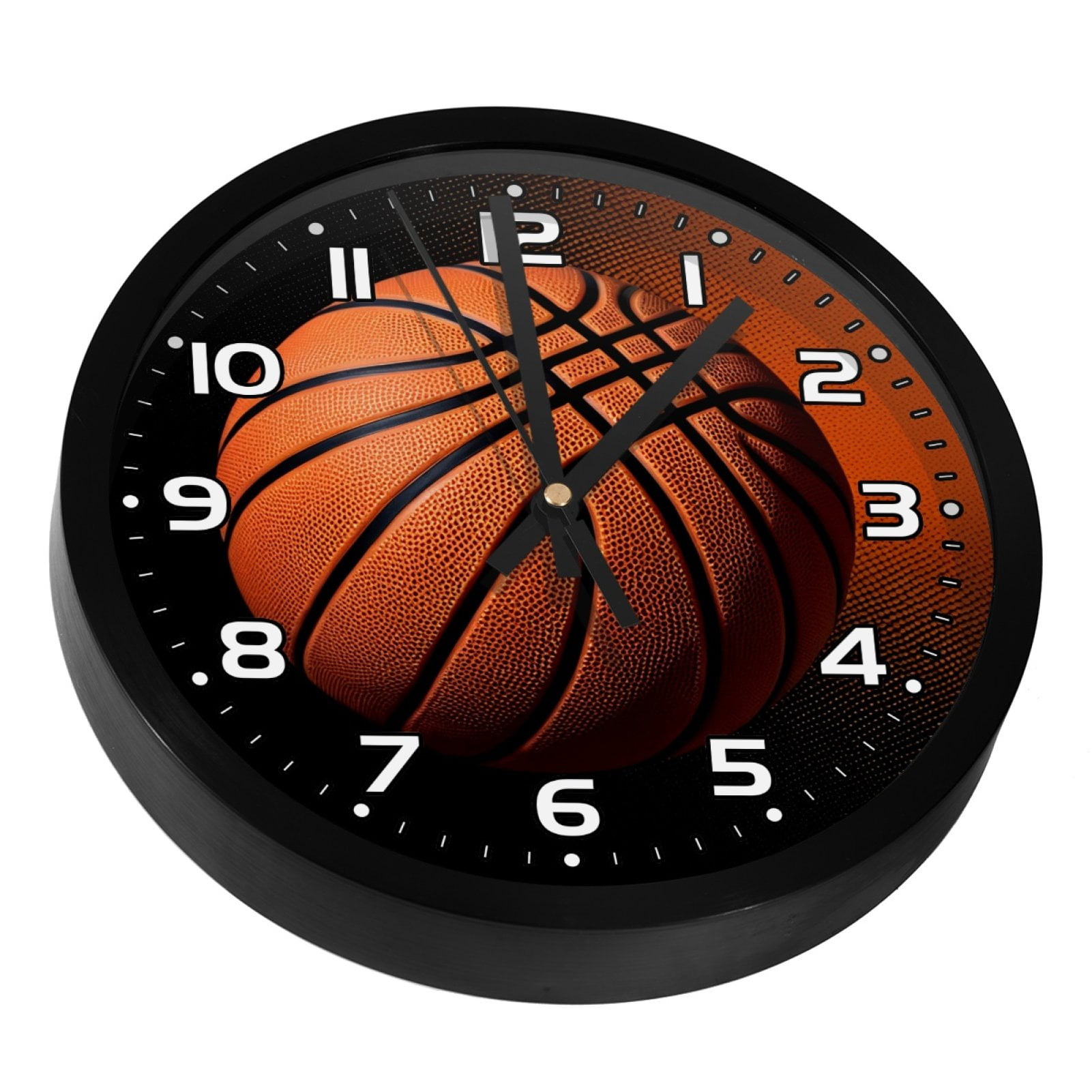 Wall Clock Clocks for Bedroom Battery Operated Round Silent Clock 9.8 ...