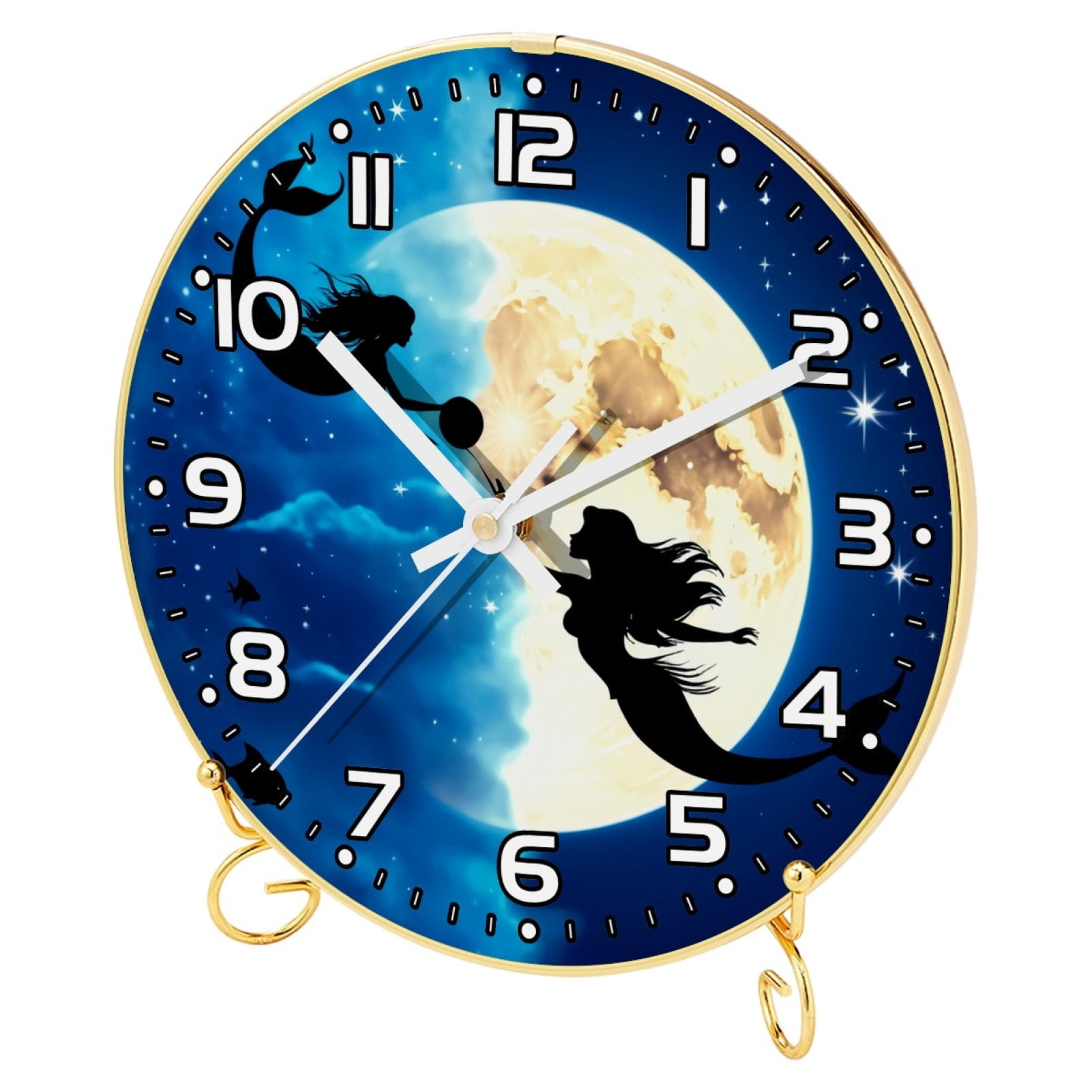 Wall Clock Clocks for Living Room Battery Operated Round Silent Clock 9 ...