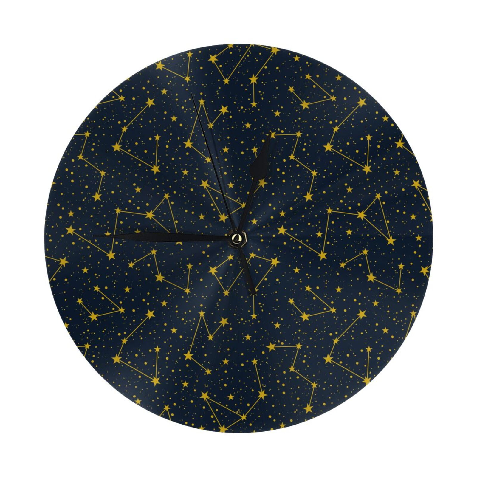 Wall Clock Constellation Wall Clocks Battery Operated, Modern Wall ...