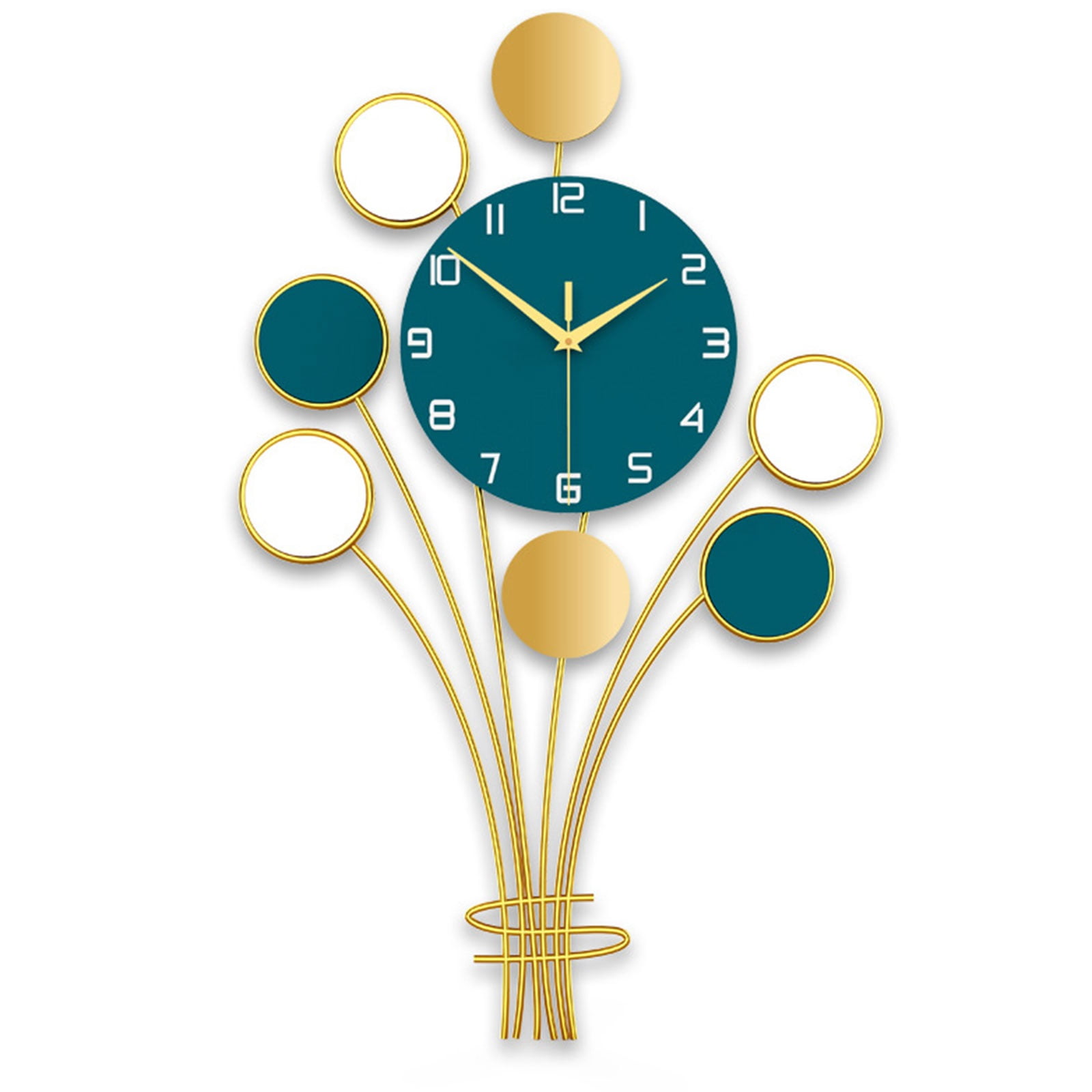 Wall Clock Creative Minimalist Decorative Wall Clocks Large Metal Frame ...
