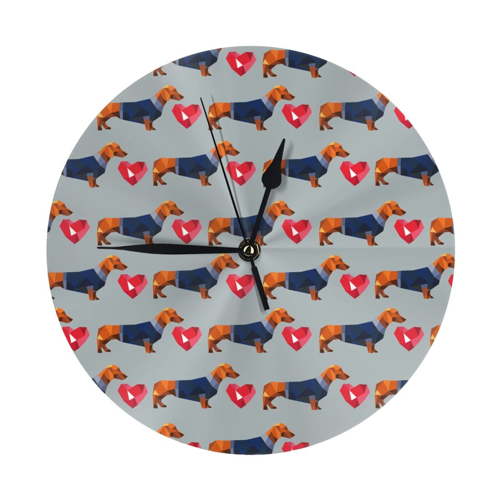 Wall Clock, Dachshund Dog Puppy No.1012 Wall Clocks Battery Operated ...