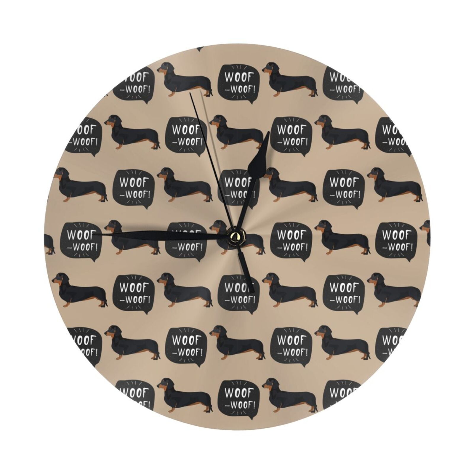 Wall Clock, Dachshund Dog Puppy No.1015 Wall Clocks Battery Operated ...
