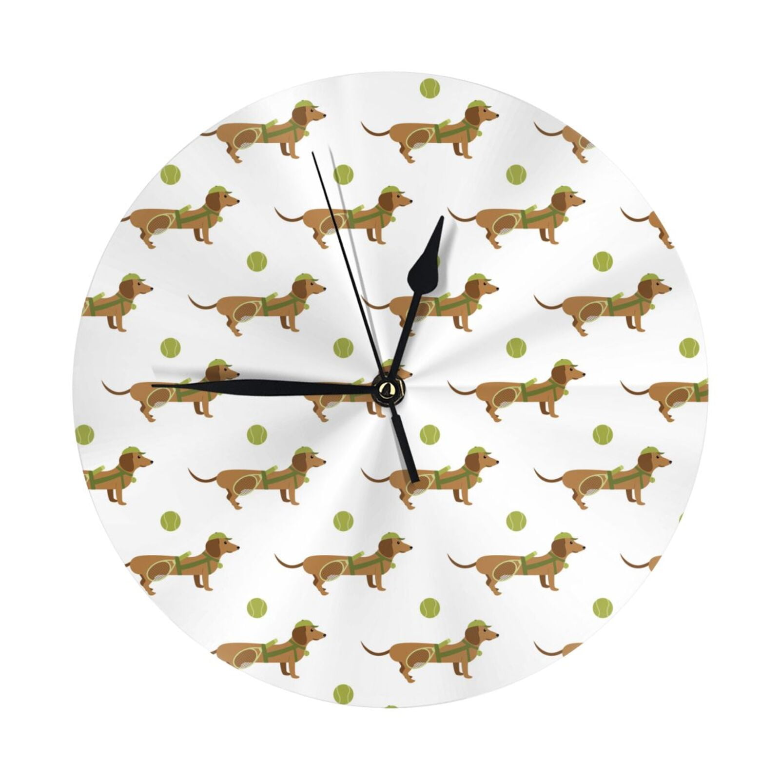 Wall Clock Dachshund Dog Puppy No.1018 Wall Clocks Battery Operated ...