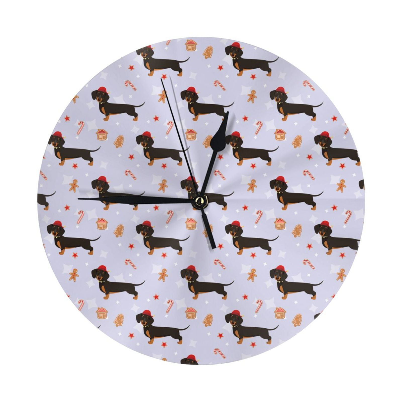Wall Clock Dachshund Dog Puppy No.1026 Wall Clocks Battery Operated ...