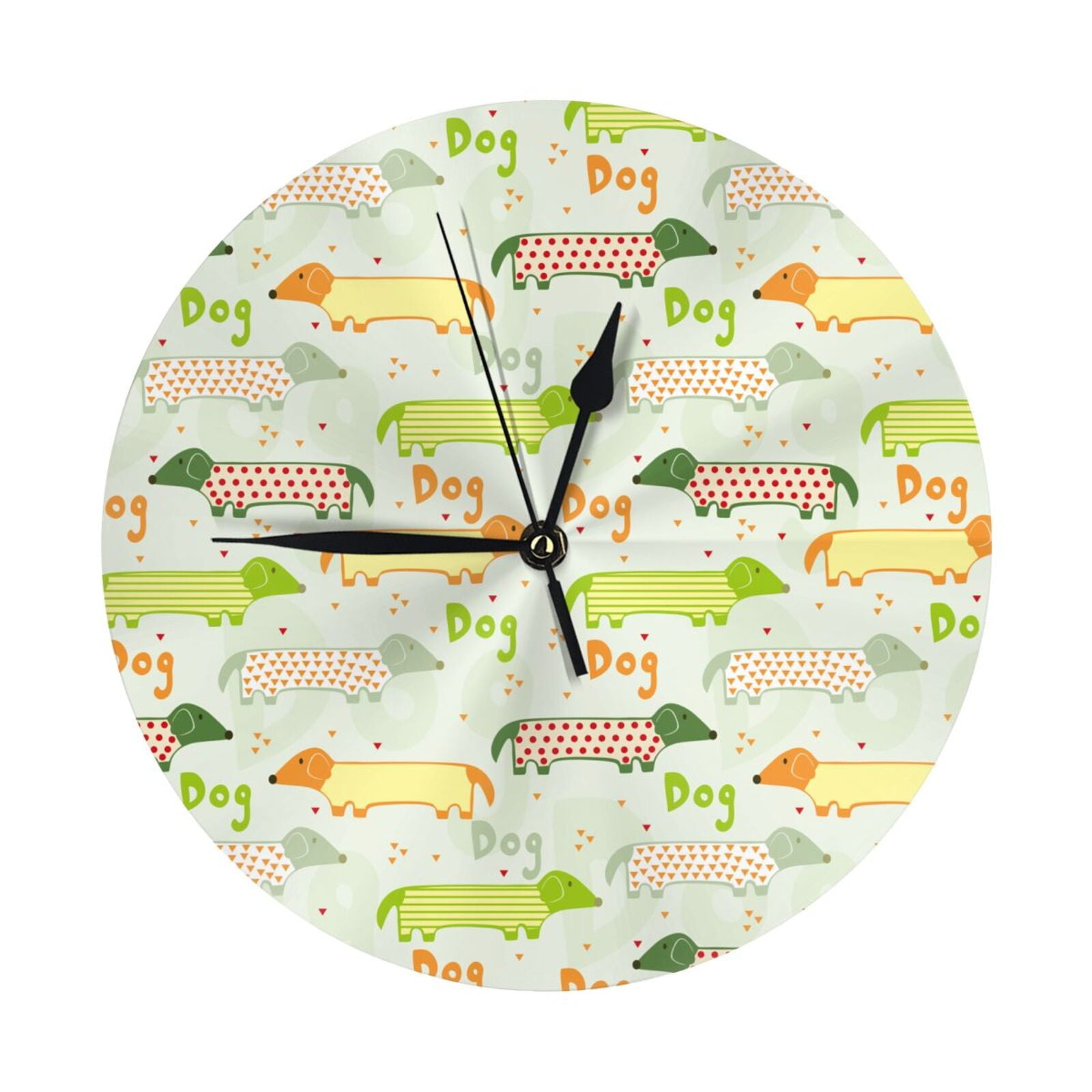 Wall Clock Dachshund Dog Puppy No.1046 Wall Clocks Battery Operated ...