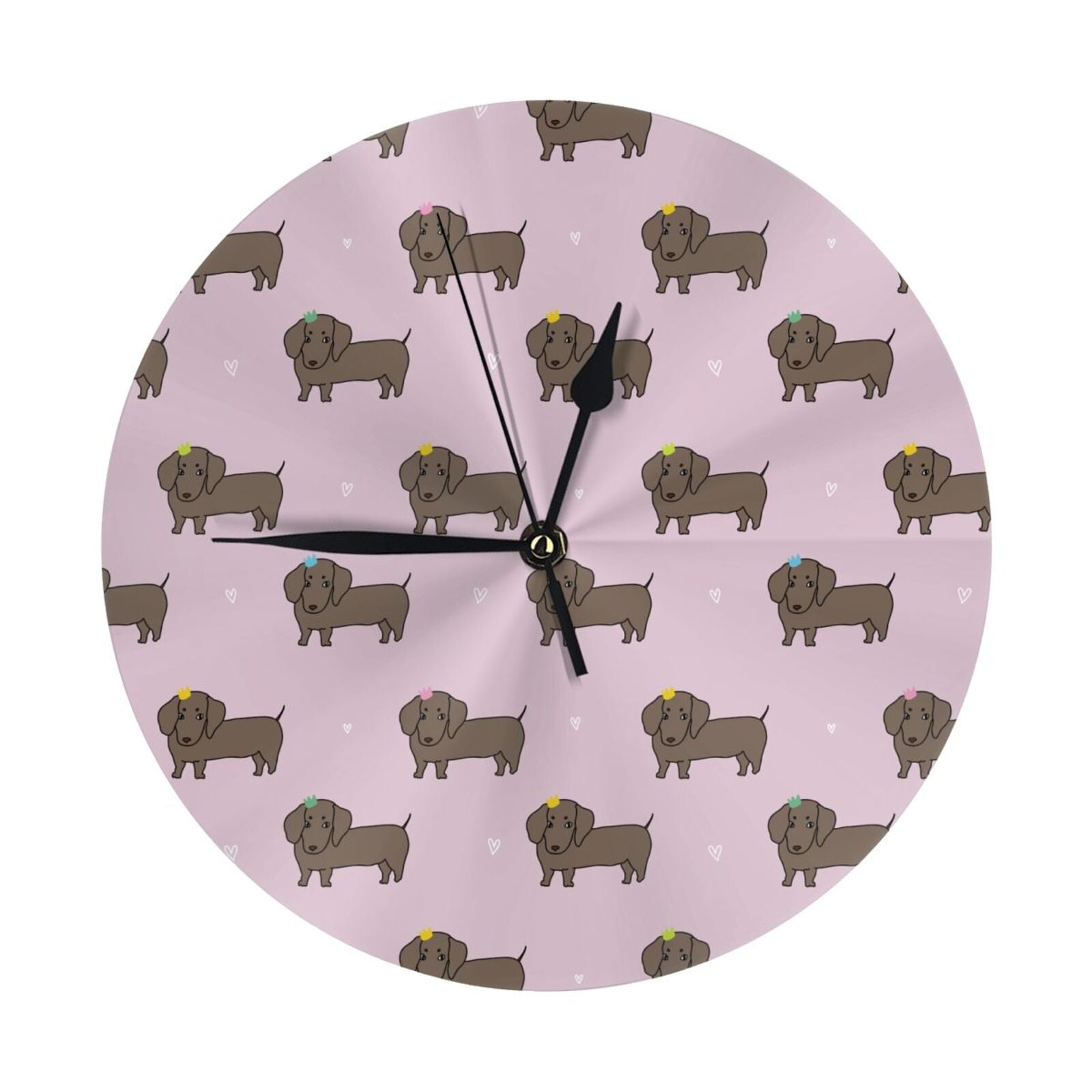 Wall Clock, Dachshund Dog Puppy No.1050 Wall Clocks Battery Operated ...