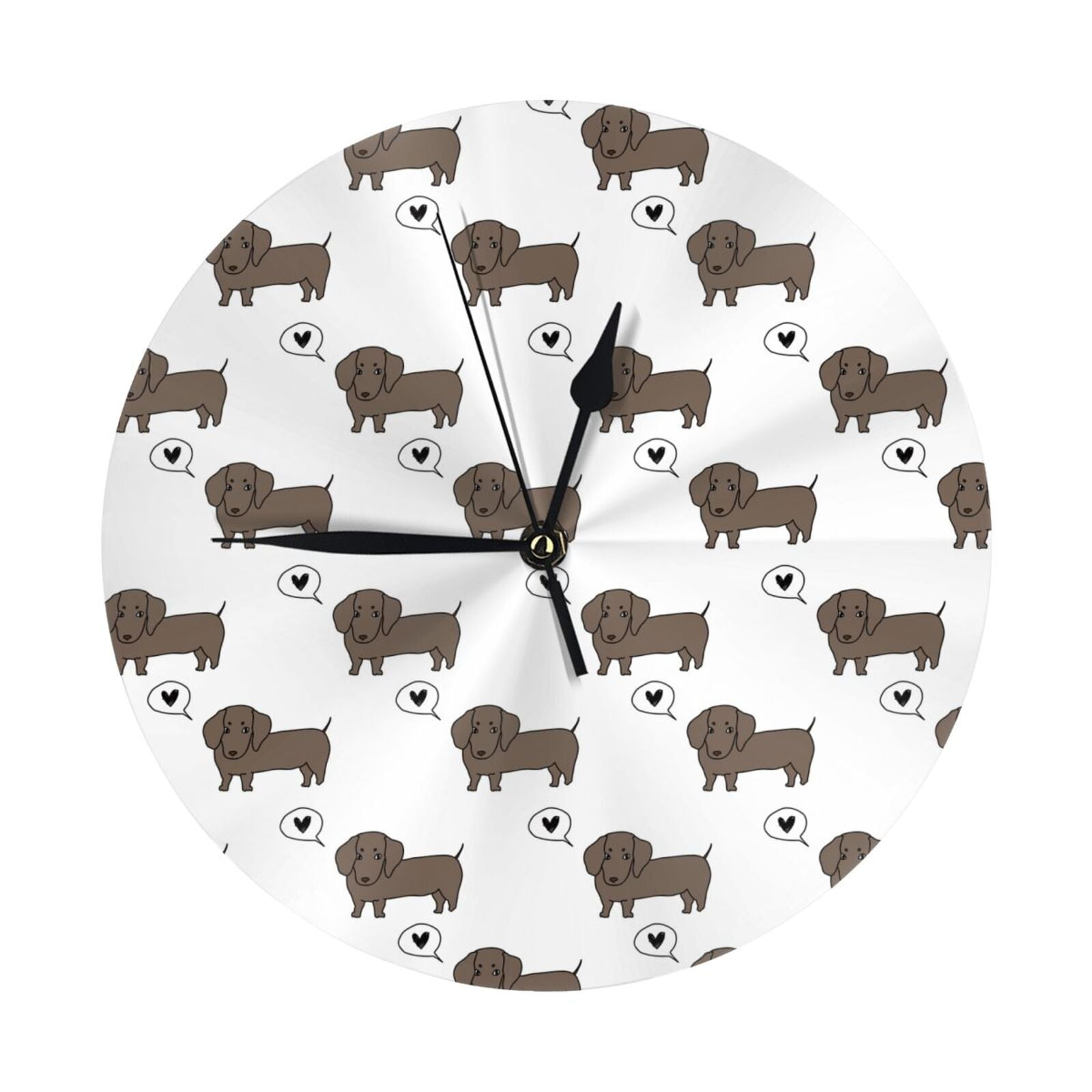 Wall Clock Dachshund Dog Puppy No.1056 Wall Clocks Battery Operated ...