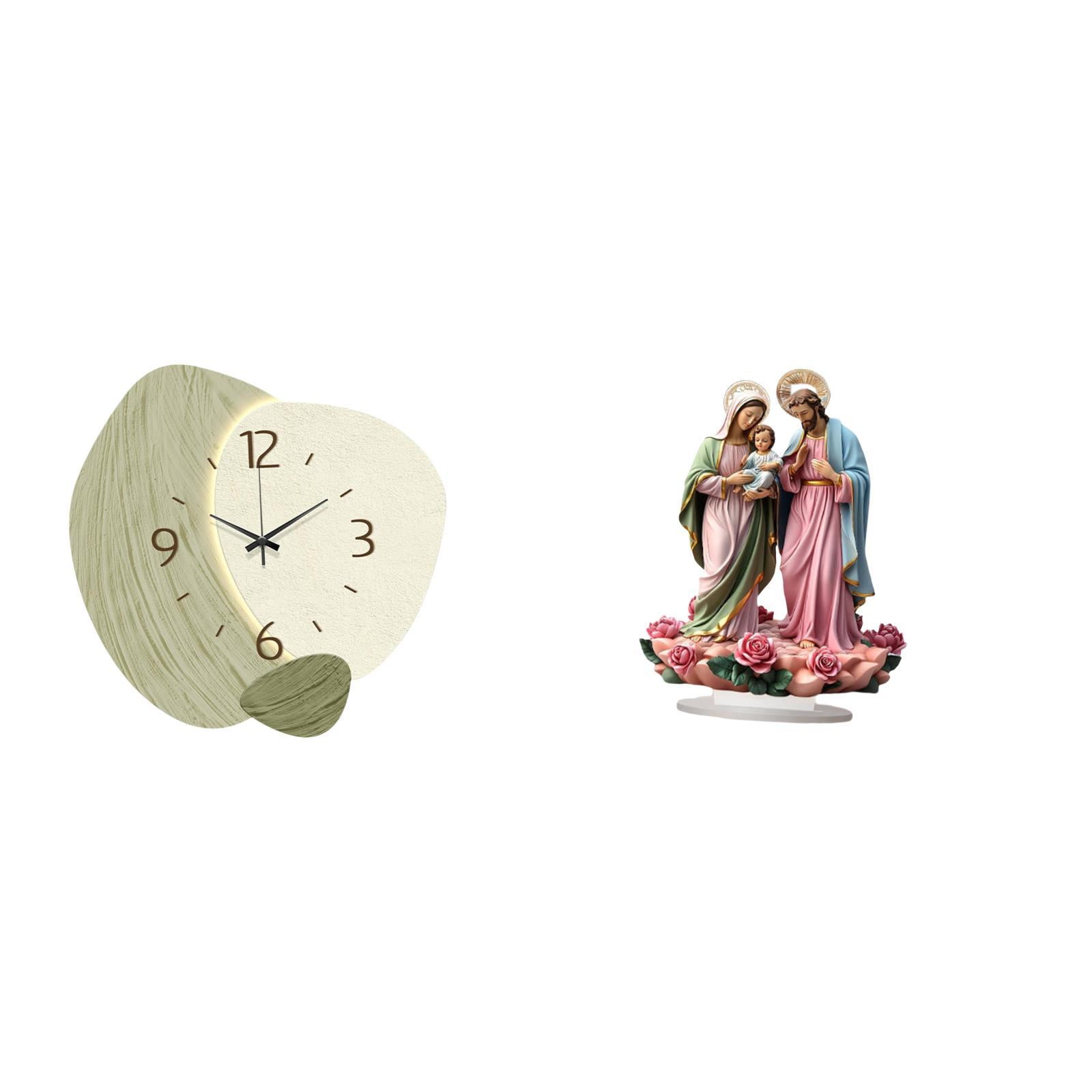 Wall Clock Desktop Decor Table Sign Acrylic Material Silent Movement ...
