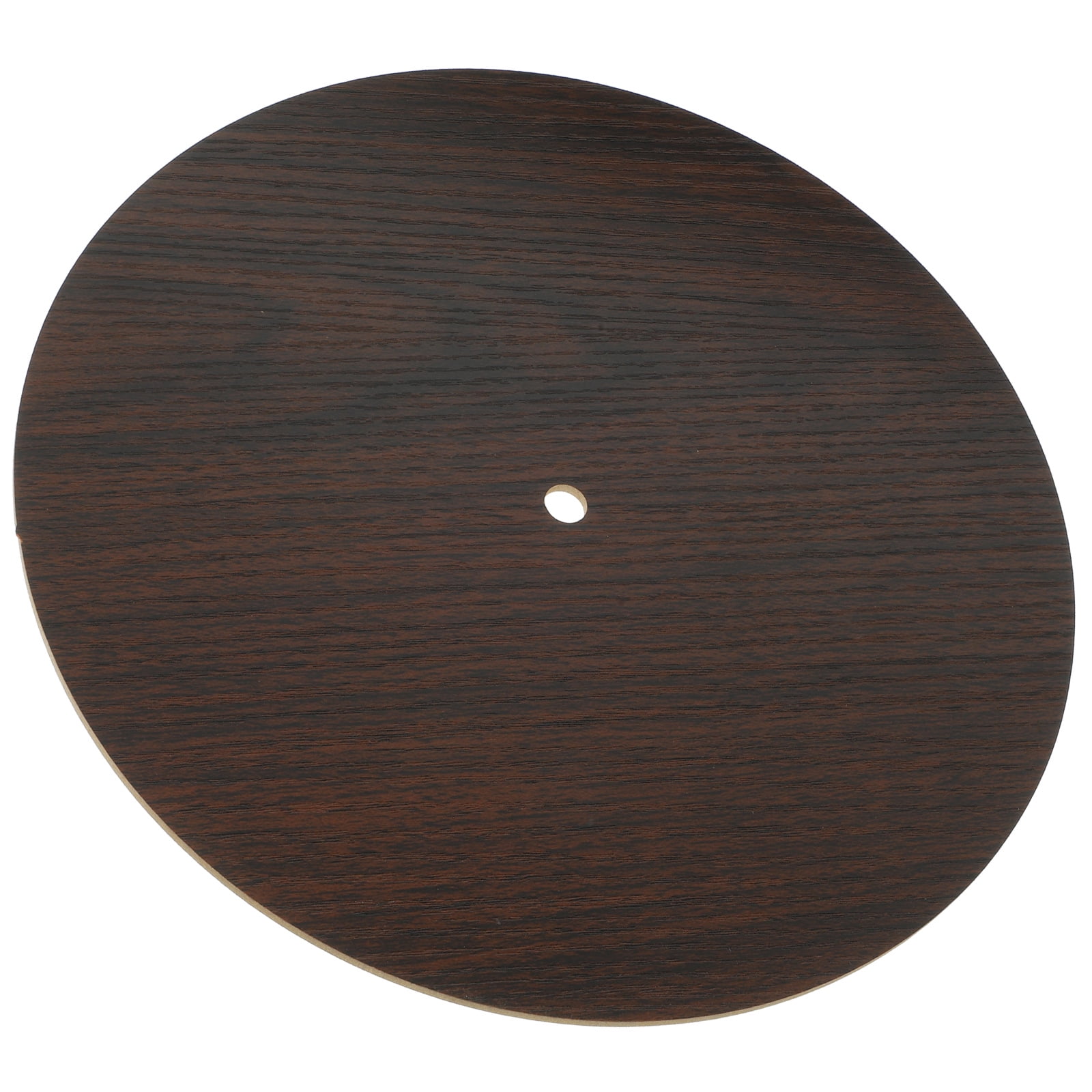 WOFASHPURET Diy Wall Clock Dark Brown Wooden Clock Face Blank 1Set ...