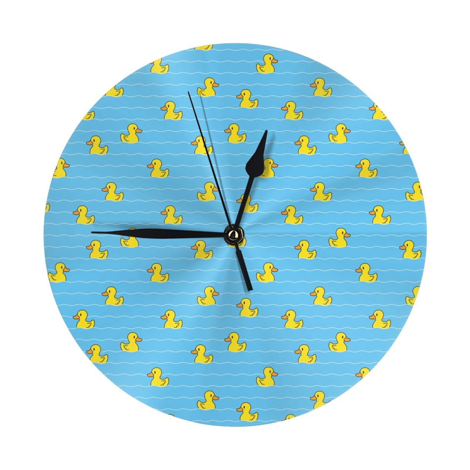 Wall Clock, Duck Swimming Wall Clocks Battery Operated Silent Kitchen ...