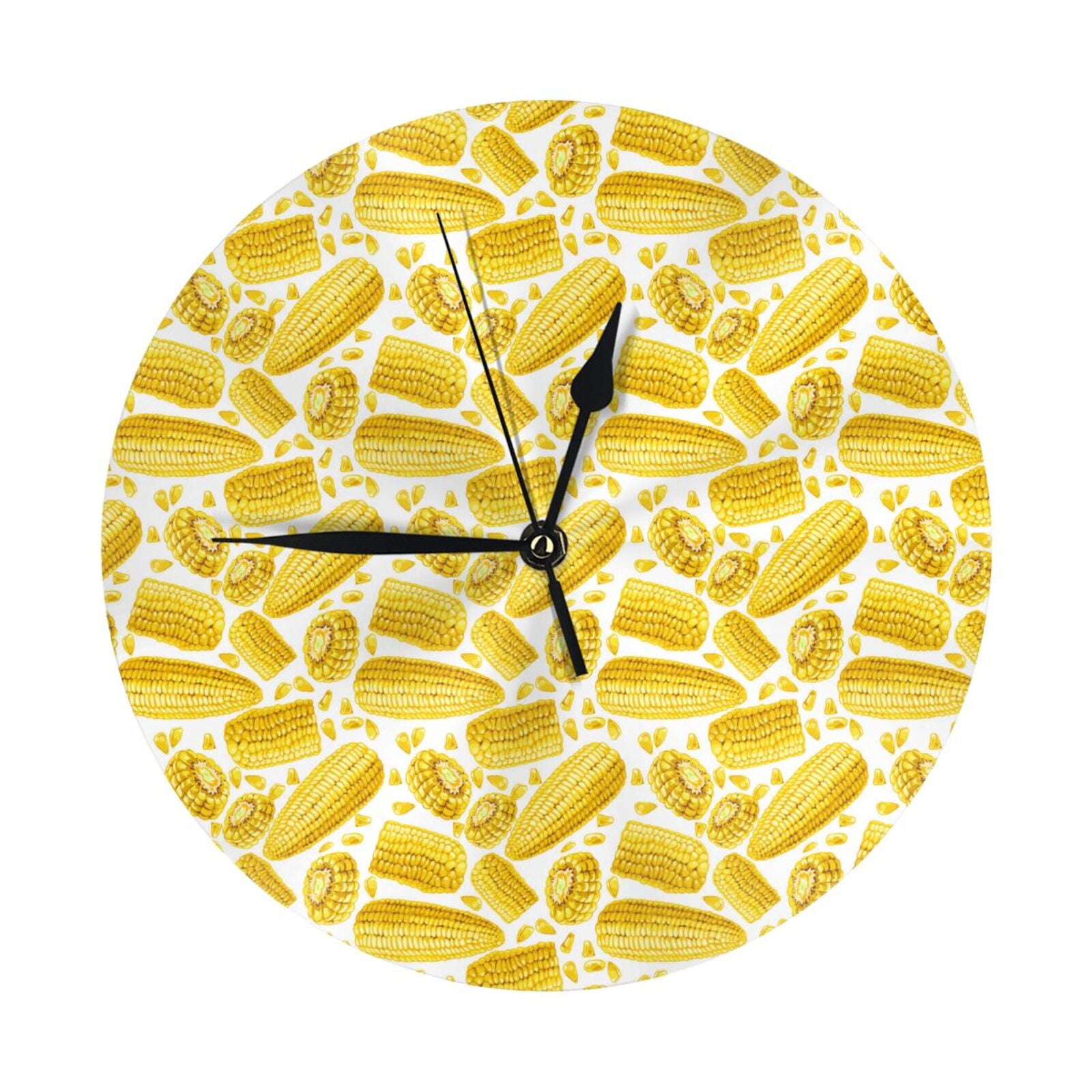 Wall Clock Ears Of Corn Wall Clocks Battery Operated, Modern Wall Clock ...